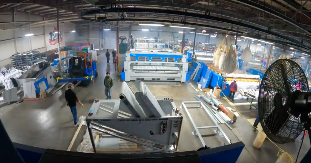 New Year Comes With New Equipment at Crown Linen!